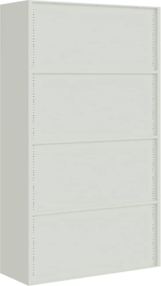 Kartotéka světle šedá 105 x 40 x 180 cm ocel 339769