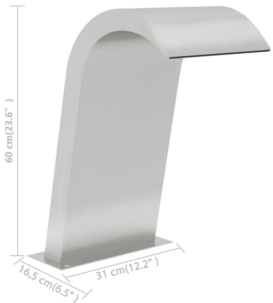 vidaXL Bazénová fontána 50 x 30 x 60 cm nerezová ocel 304