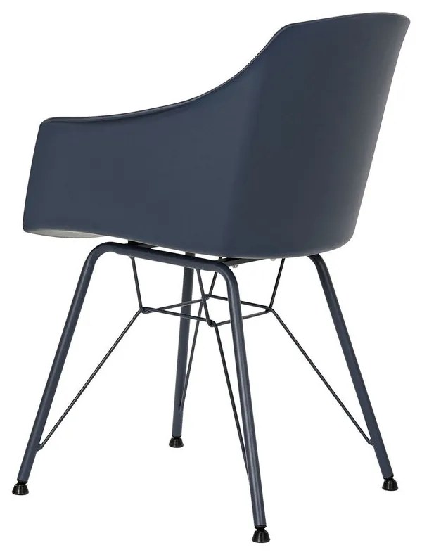 DKD Home Decor Modrá židle s moderním designem - 56 x 53 x 81 cm