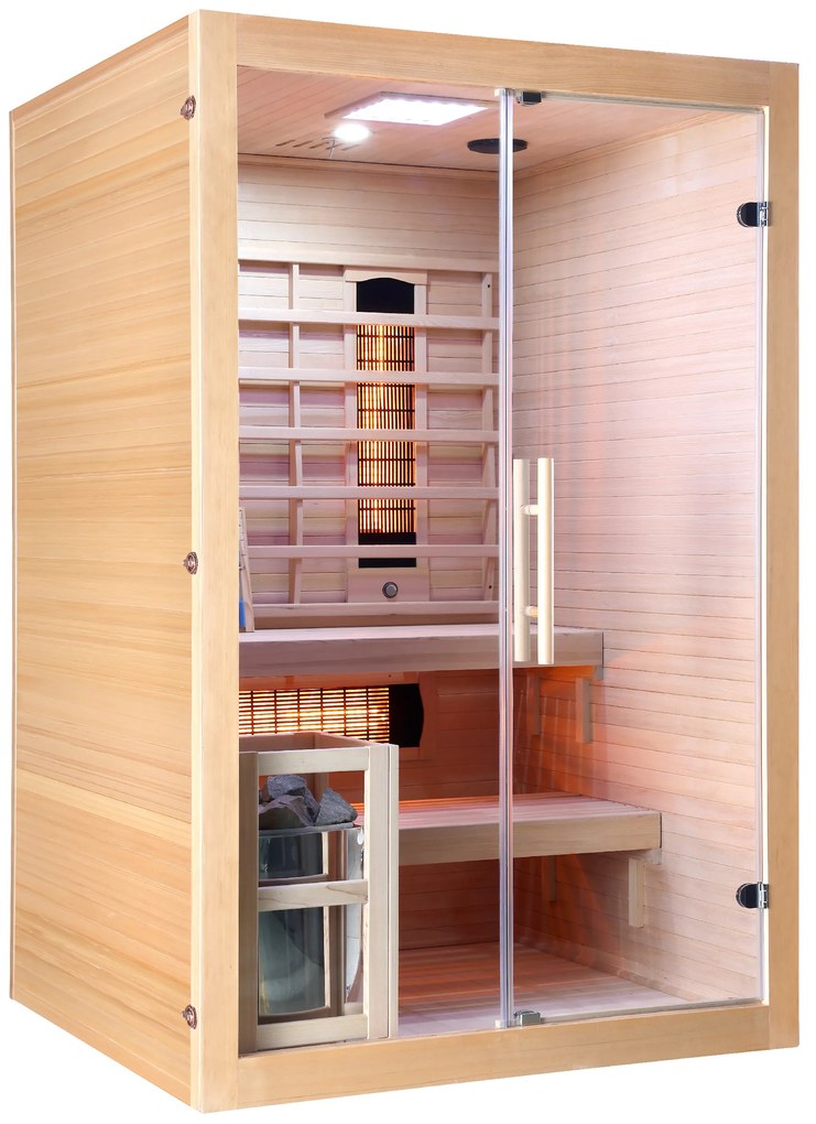 RAKOUSKÝ produkt - Kombinovaná sauna TWIN 130x120x200cm ( J30130 )