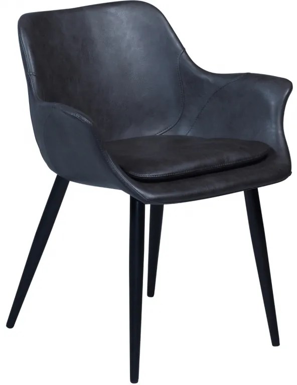 Židle DanForm Combino, vintage šedá ekokůže