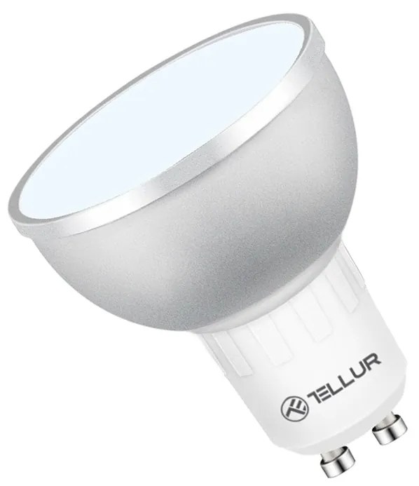 Tellur WiFi Smart LED RGB žárovka GU10, 5 W, čirá, teplá bílá