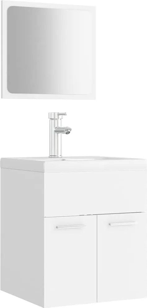 Set koupelnového nábytku bílý dřevotříska 3071306