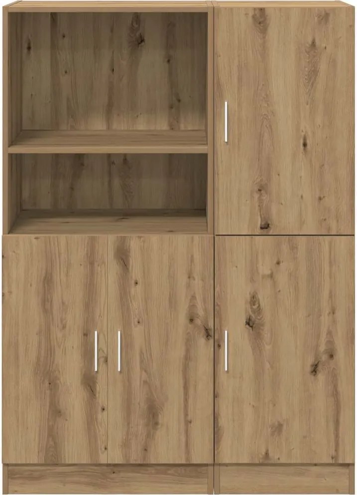 Sada 2 kusů kuchyňských skříněk dub artisan kompozitní dřevo 3324150
