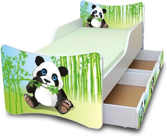 MAXMAX Dětská postel se šuplíkem 180x90 cm - PANDA