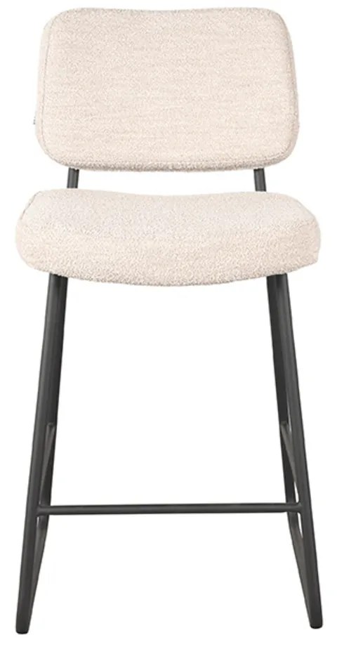 LABEL51 Barová židle NOAH bílé bouclé 94cm IH-50.148