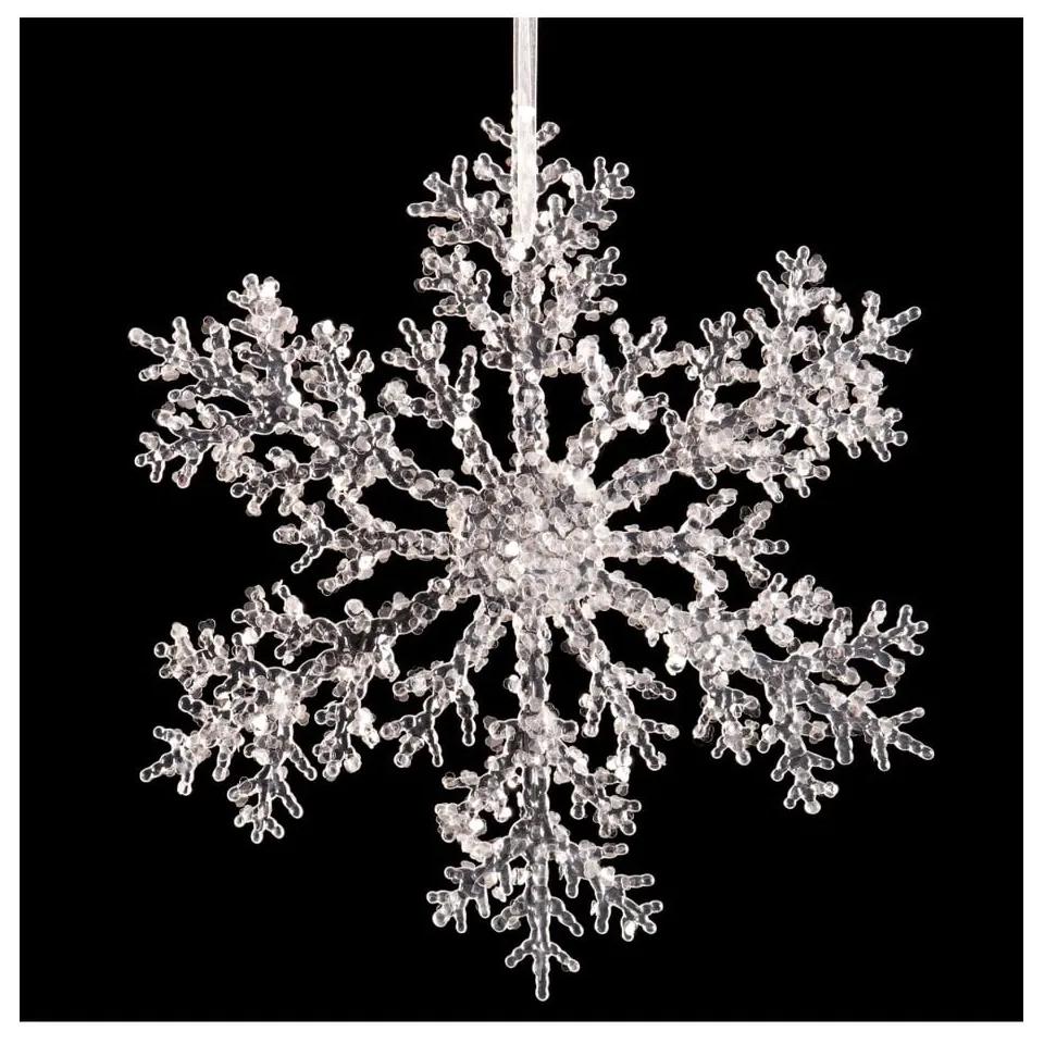 Závěsná dekorace ve tvaru sněhové vločky Unimasa Snow, ⌀ 30 cm