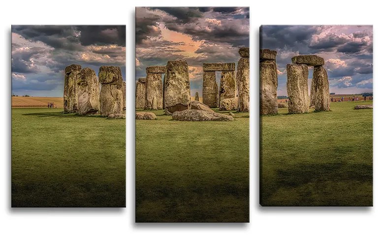 Sablio Obraz - 3-dílný Stonehenge - 75x50 cm