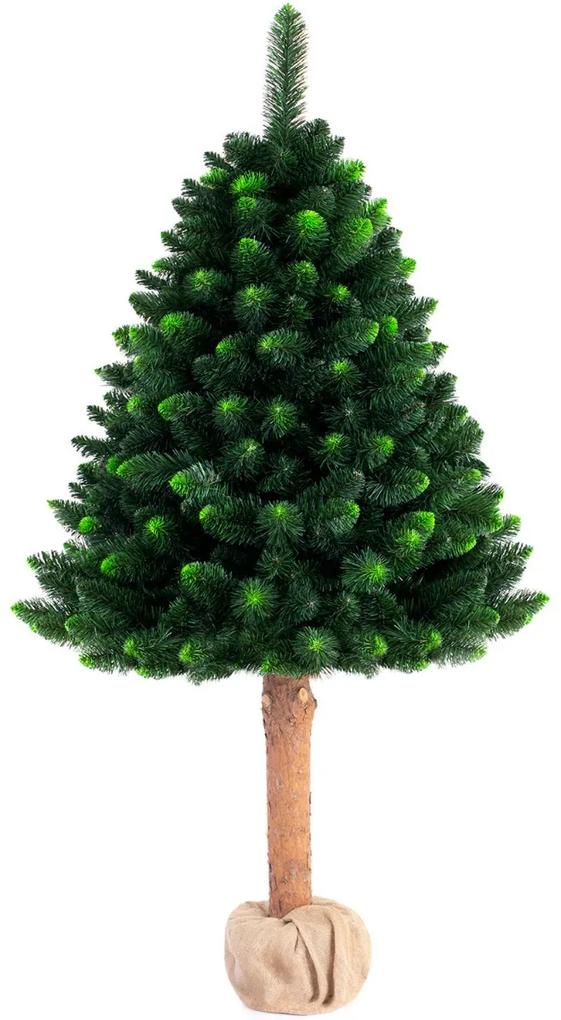 Umělý vánoční stromek s kovovým stojanem 220 cm Smrk BRIGHTER