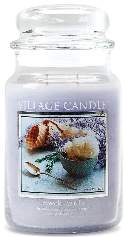 Village Candle Vonná svíčka Levandule & Vanilka - Lavender Vanilla, 602 g