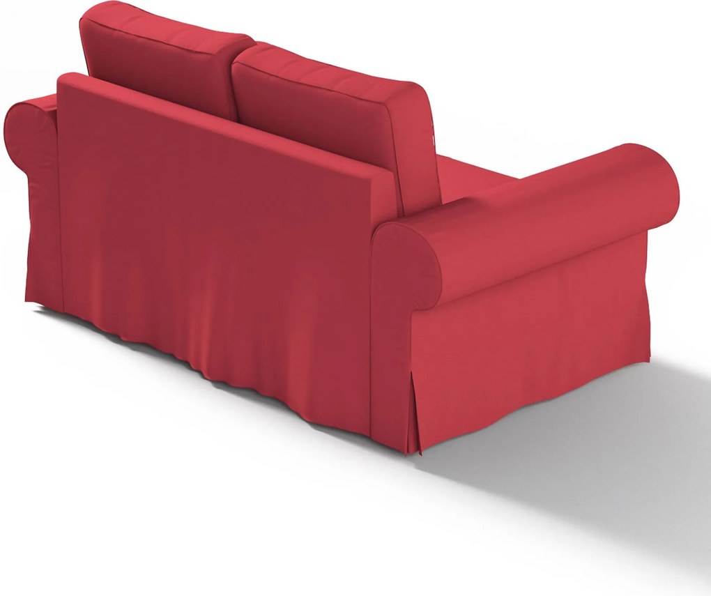 Potah na pohovku IKEA Backabro 2-místná, rozkládací barva červená látka pletený vzor