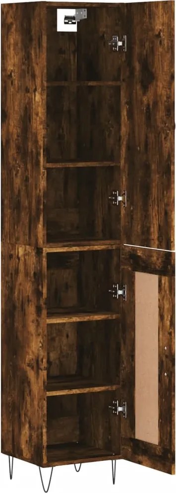 Skříň highboard kouřový dub 34,5 x 34 x 180 cm kompozitní dřevo 3199142