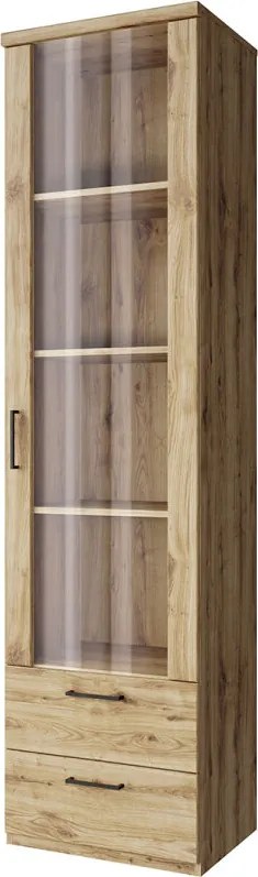 Vitrína vysoká 1w2s dub navarra Doorset