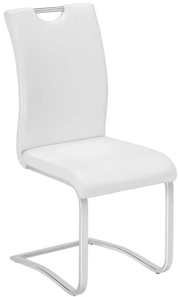 Moderní jídelní židle PAULO bílá