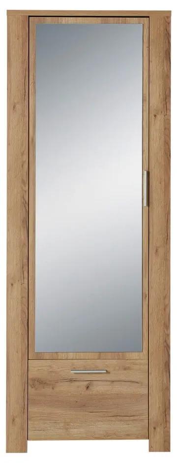 Zrcadlová šatní skříň v dekoru dubového dřeva Germania Castera