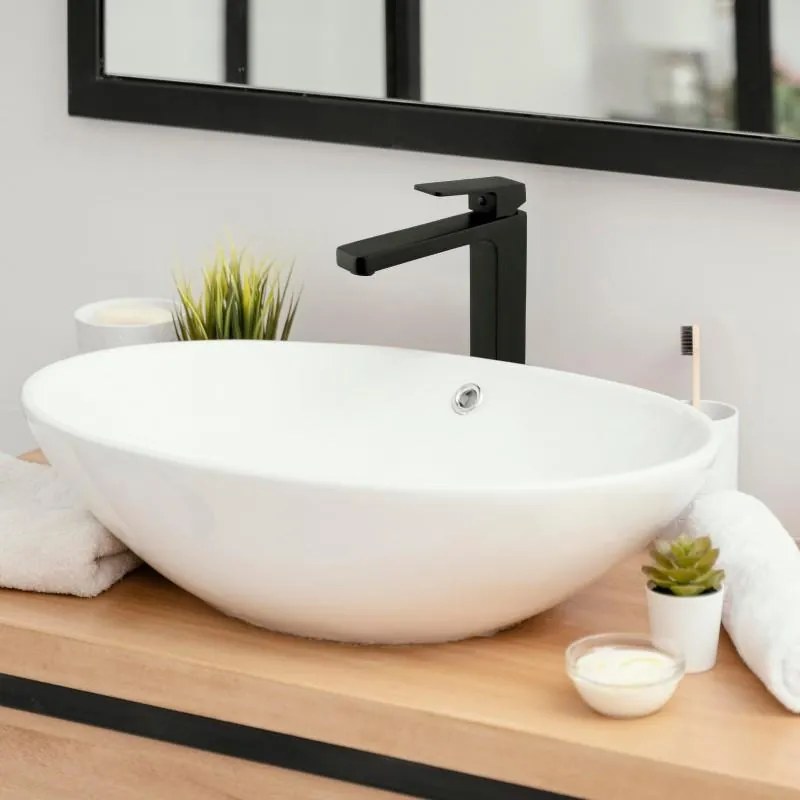 Erga Sara, vysoká umyvadlová baterie h-290, černá matná, ERG-YKA-BU.SARA36-BLK