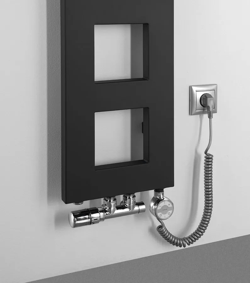 Sapho Sapho, BLOCK topné těleso 280x1330 mm, černá matná, IR181
