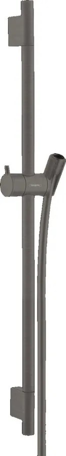 Hansgrohe Unica, S Puro sprchová tyč 650 mm se sprchovou hadicí Isiflex 1600 mm, kartáčovaný černý chrom, HAN-28632340