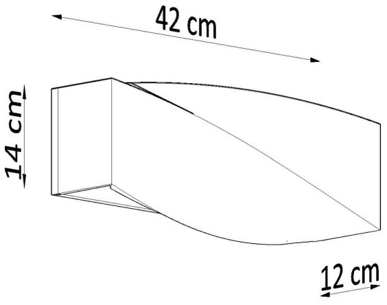 Sollux SL.0869 - Nástěnné svítidlo SIGMA 1xE27/60W/230V šedá