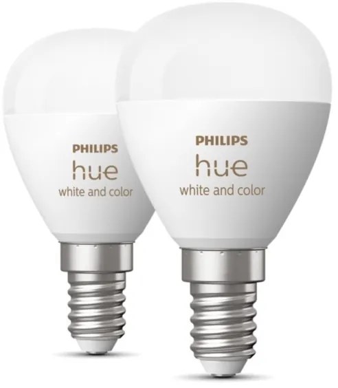 SADA 2x LED RGBW Stmívatelná žárovka Philips Hue WACA P45 E14/5,1W/230V