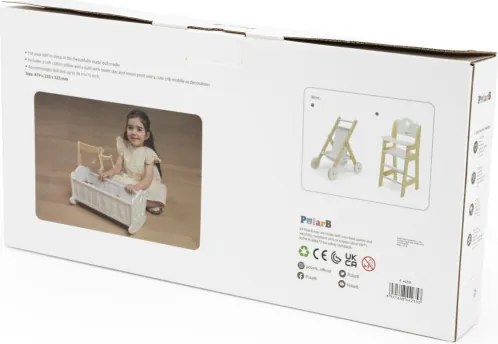 Dřevěná postýlka pro panenky Viga 44235 PolarB