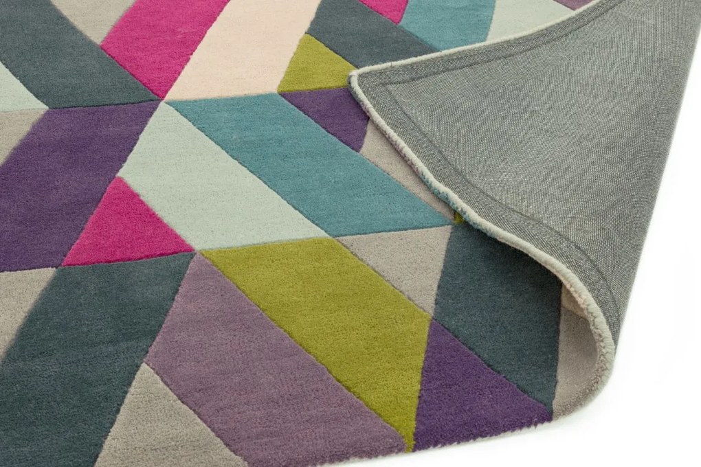 Barevný koberec Mode Chevron Blue Green Rozměry: 70x200 cm