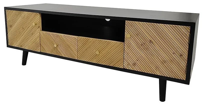 TV stolek Vermont 140x46x47 black/wood