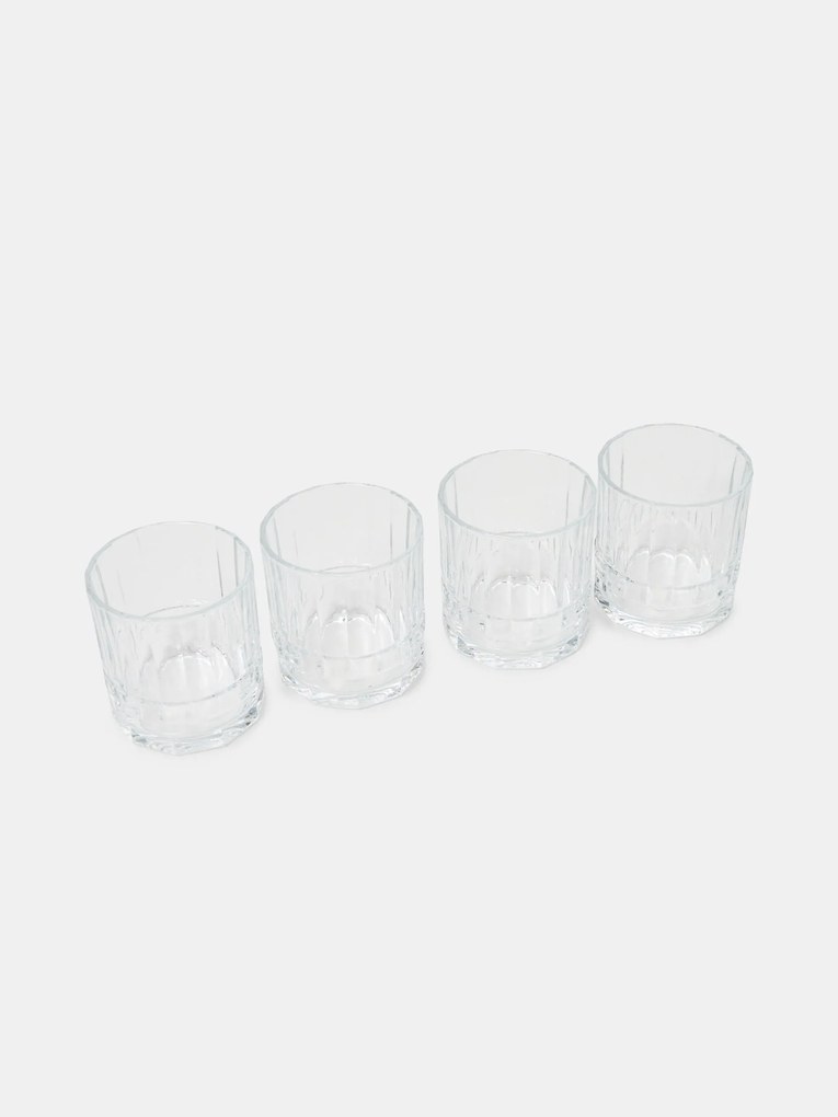 Sinsay - Sada sklenic s reliéfním vzorem 4 pack - clear