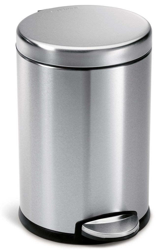 Simplehuman pedálový odpadkový koš,3l,kulatý,matná ocel,CW1854CB