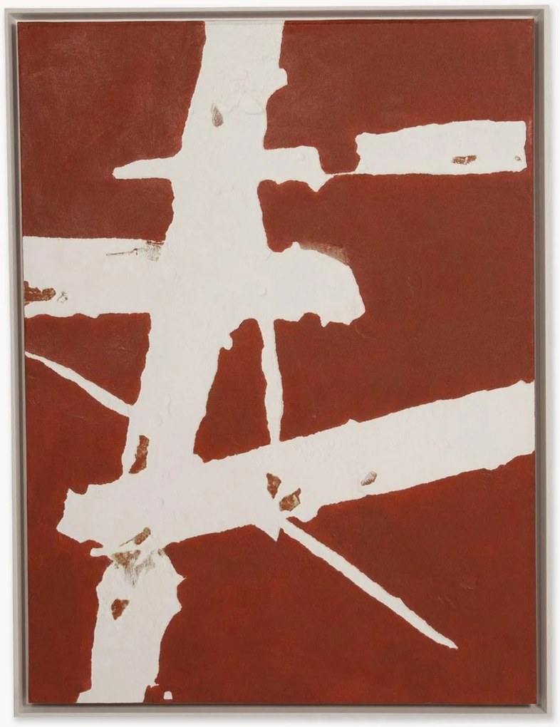 Zarámovaný ručně malovaný obraz na plátně Abstract