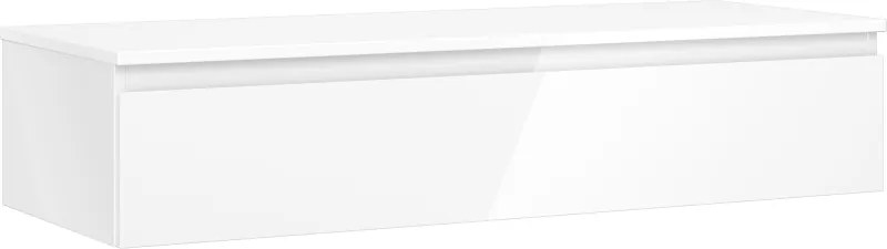 Mexen Orio, koupelnová skříňka 120 cm s horní částí, 1 zásuvka, bílá lesklá, 91A10-12023-1-BFC00