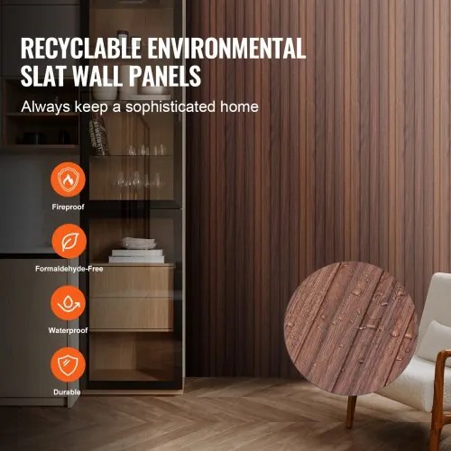 dřevěné lamelové akustické panely 8 ks 243,8 × 15,2 cm – tmavý teak