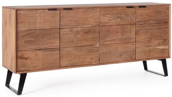 BIZZOTTO Příborník ISAR 175 cm hnědý