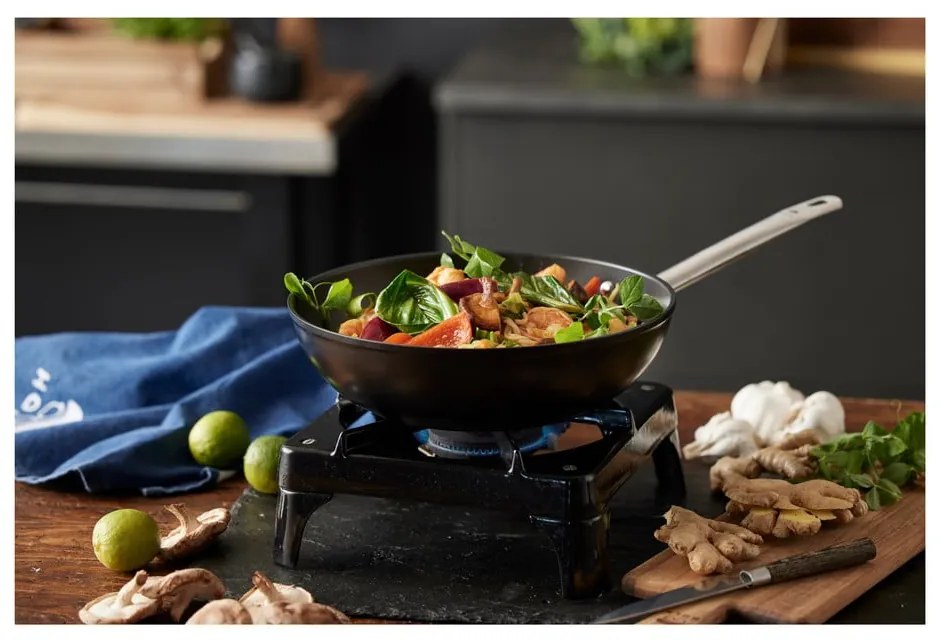 Wok hliníková pánev s nepřilnavým povrchem ø 28 cm – Holm