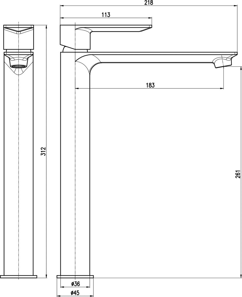 Slezák - RAV Umyvadlová vysoká baterie bez výpusti NIL - NL130.xMGL, Metal Grey lesk Připojovací hadičky - závit: 3/8"