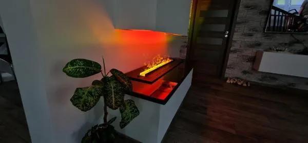 Water vapor fireplace -  Parní krb 800 3D hloubka 240mm