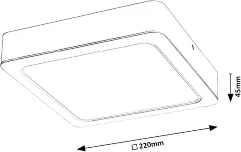 Rabalux 3176 - LED Stropní svítidlo SHAUN LED/24W/230V 22 cm