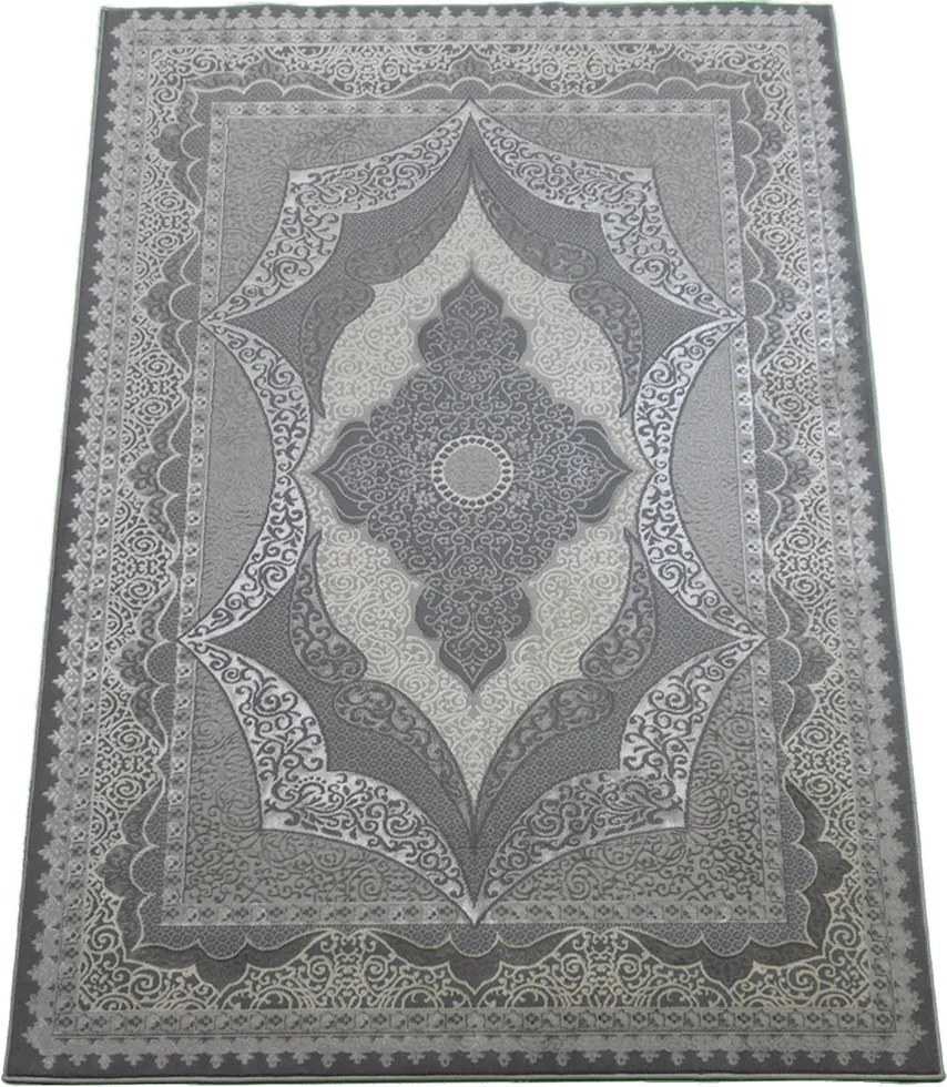 BE Koberec Allianz 6302 GREY - šedý obdélníkový Rozměr: 140x190 cm