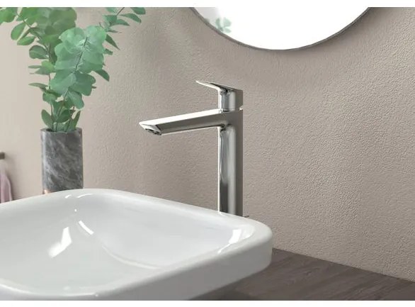 Hansgrohe Logis Fine Páková umyvadlová baterie s odtokovou soupravou s táhlem, chrom 71257000