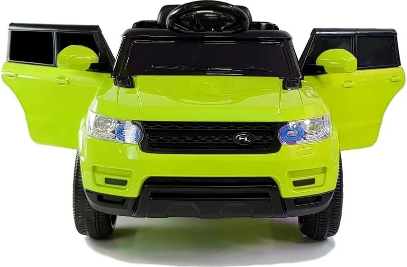 LEAN CARS Elektrické autíčko HL1638 s dálkovým ovládáním, MP3 a LED světlem zelené