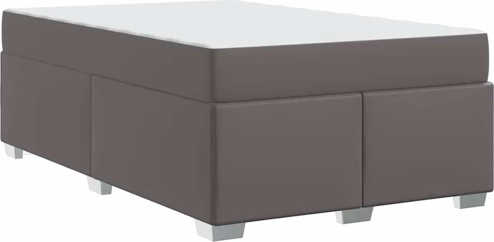 Rám postele Šedá 120 x 200 cm PVC 3399236