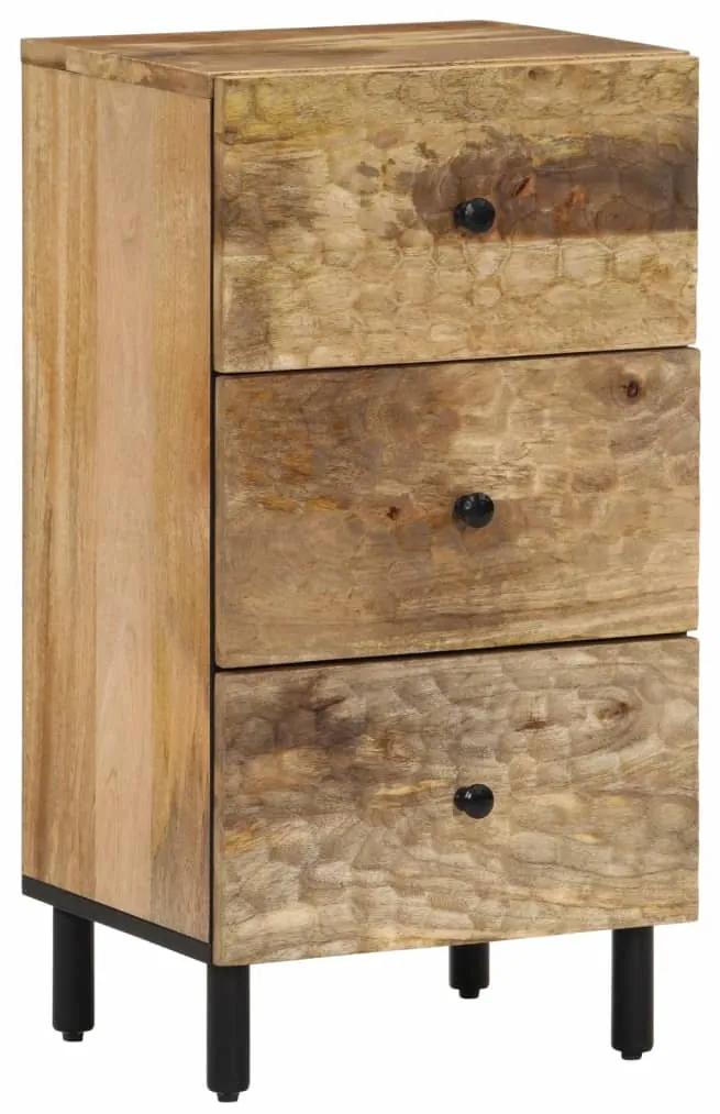 Odkládací skříňka 40 x 33 x 75 cm masivní mangovníkové dřevo - Default Title