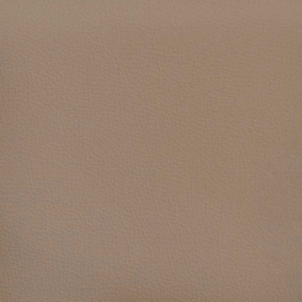 Křeslo s podnožkou cappuccino 60 cm umělá kůže 3201163