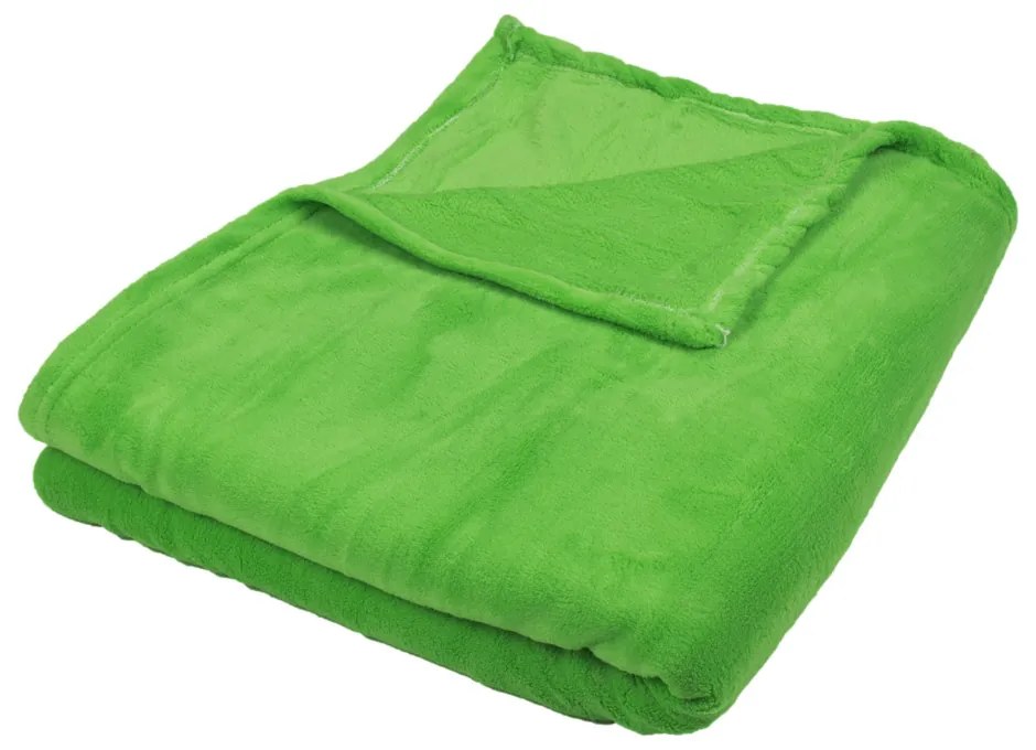 TP Mikroflanelová deka Premium 220x200 - Zelená