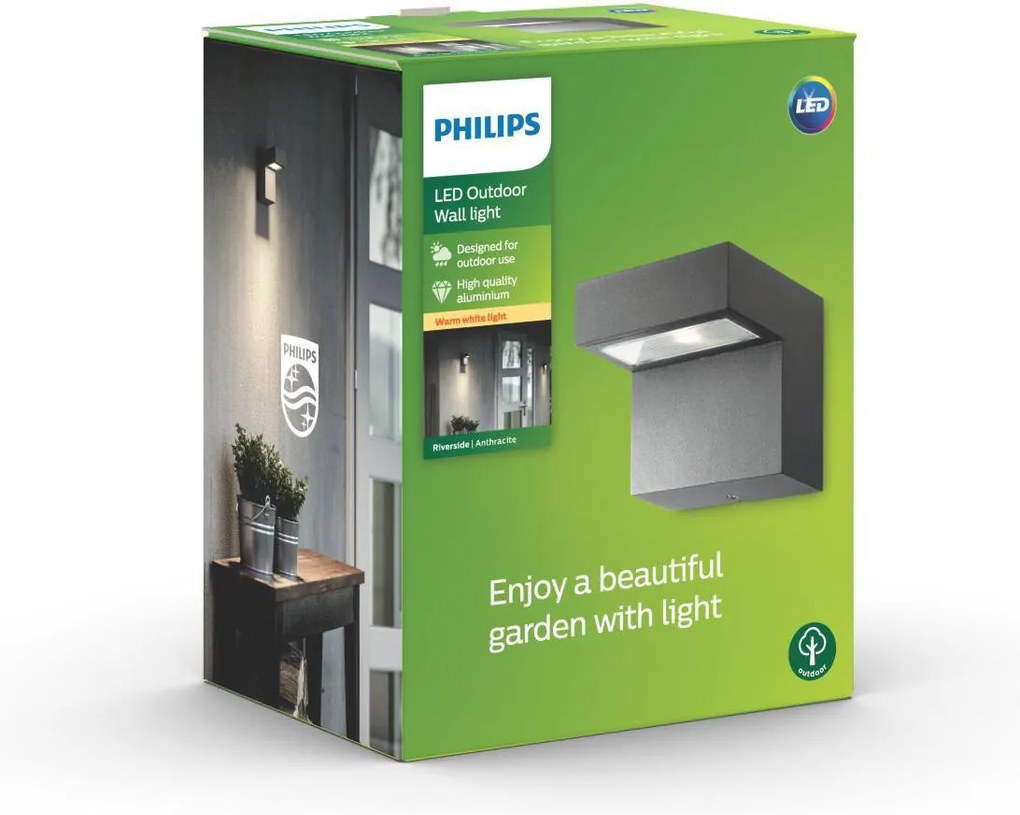 Philips 16320/93/16 LED venkovní svítidlo 3W Riverside teplá bílá