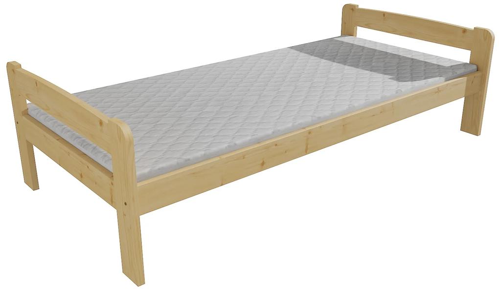Vomaks Jednolůžková postel VMK009C Rozměr: 90 x 200 cm, Barva: surové dřevo