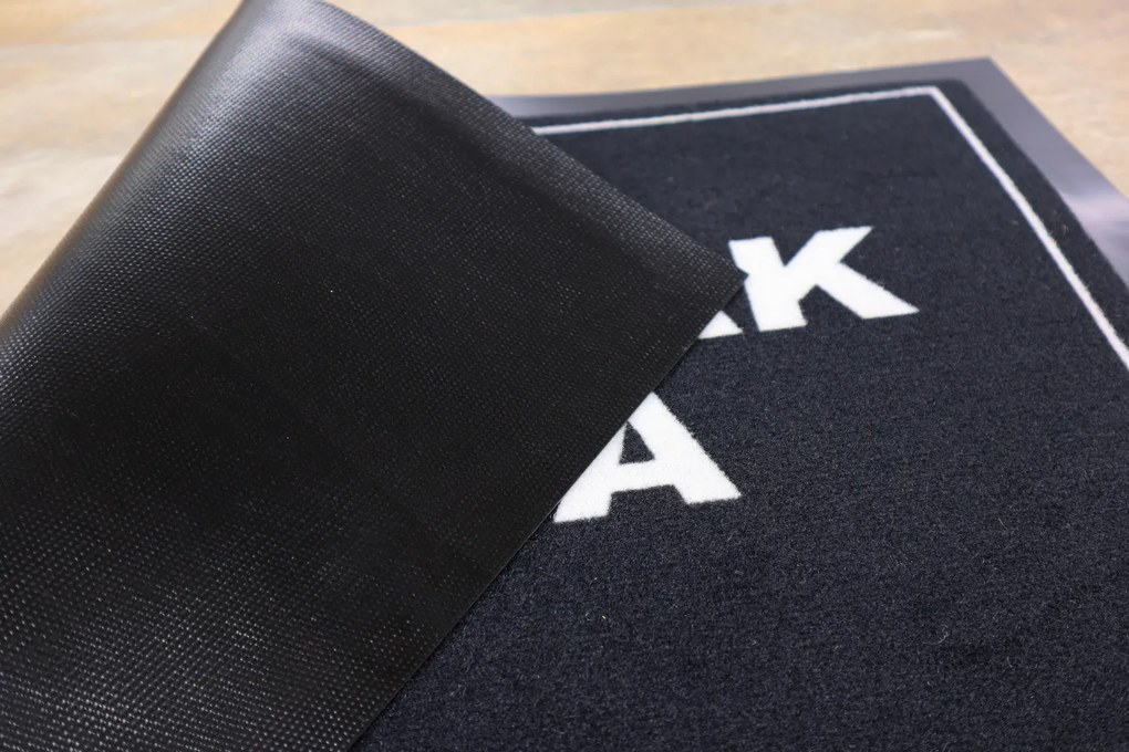 Mercury Flooring, Rohožka Zdar jak sviňa 40x60 cm - na ven i na doma, 40x60, černá