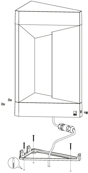 Eglo 98749 - LED Venkovní lampa NEMBRO LED/10W/230V IP54