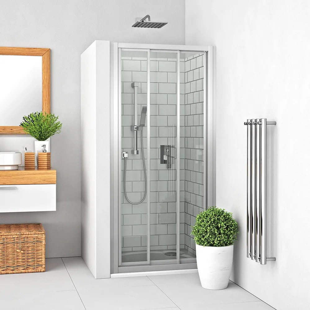 Roth Posuvné sprchové dveře PD3N 1900 Varianta: šířka: 100 cm, orientace: Uni - (PD3N 1000 - 413-1000000-04-02), Barva profilů a typ výplně: profily: bílá, výplň: transparent