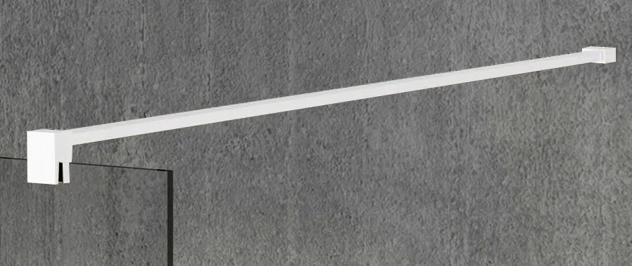 Erga Paris, sprchová zástěna Walk-In 30x200 cm, 8mm sklo námraza, bílý profil, ERG-V02-PARIS-030x200-FR-WH